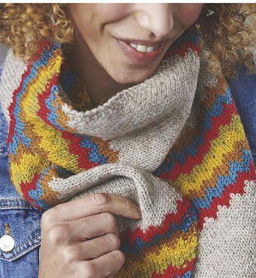 Striped scarf- knitting pattern - Knitting and Crochet